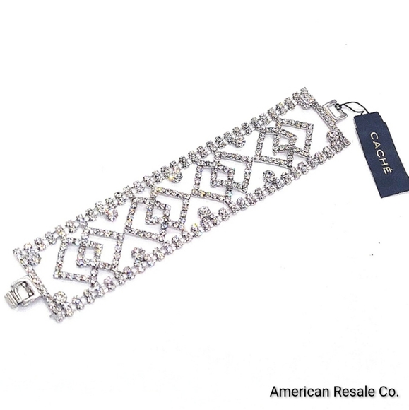 Cache | Jewelry | Cache Crystal Tennis Bracelet In Silver | Poshmark